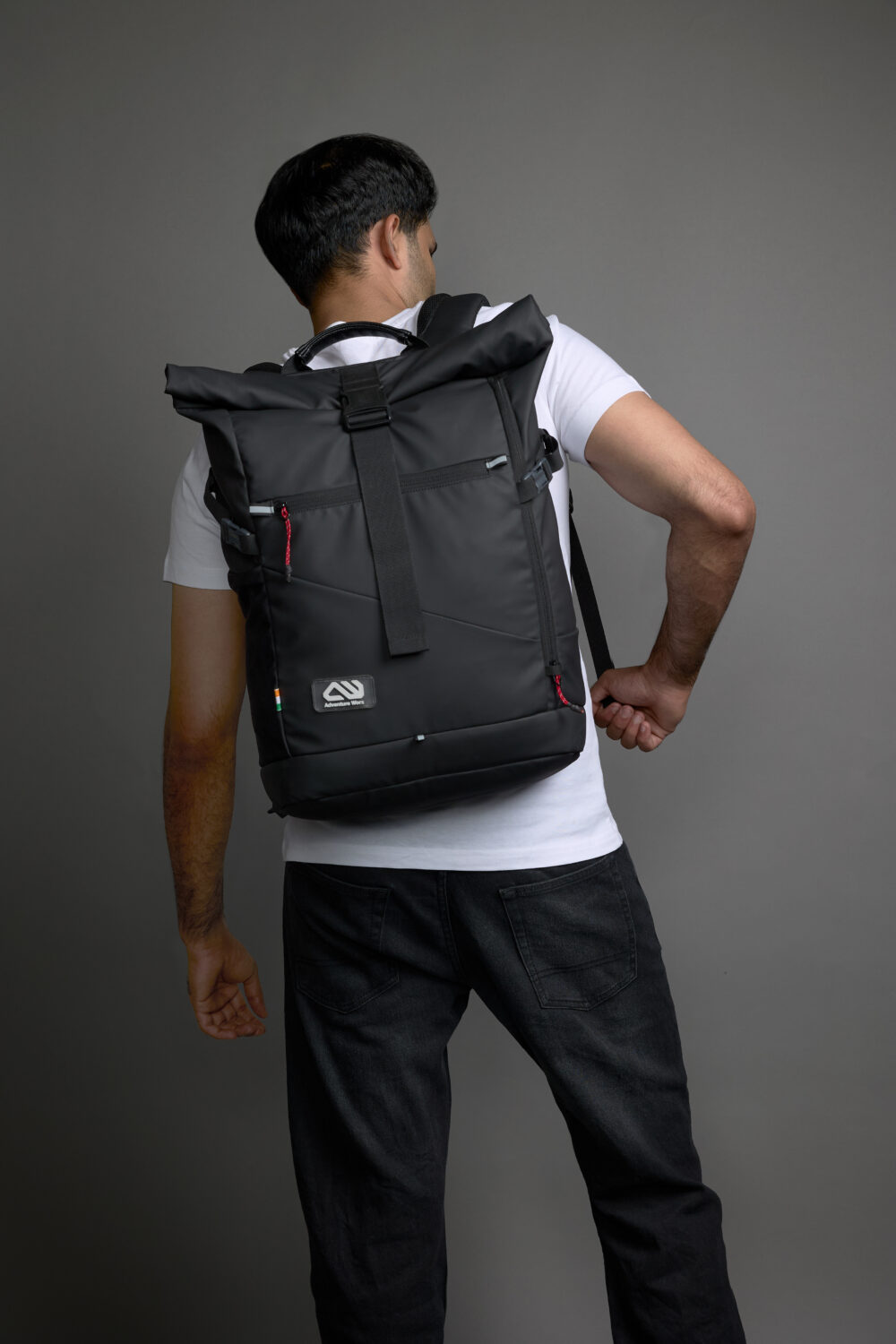 Weekend backpack designed to fuction like a briefcase providing ample space